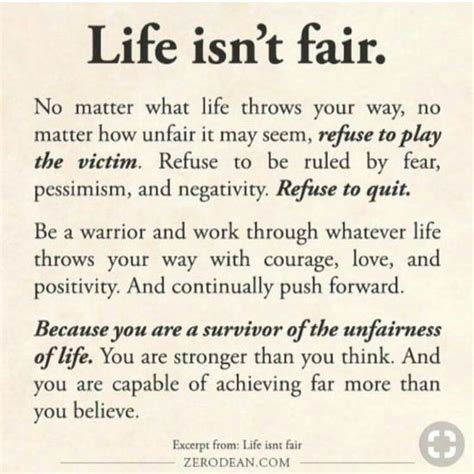 Unfairness Quotes