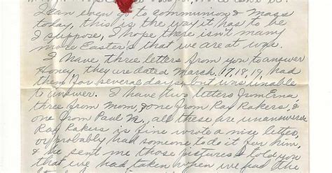 Ww2 Era Letter Written By Us Soldier Of The 6th Infantry Division