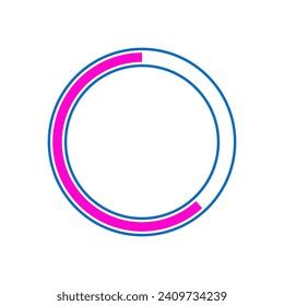 Speed Progress Bar Round Cartoon Process Stock Vector Royalty Free