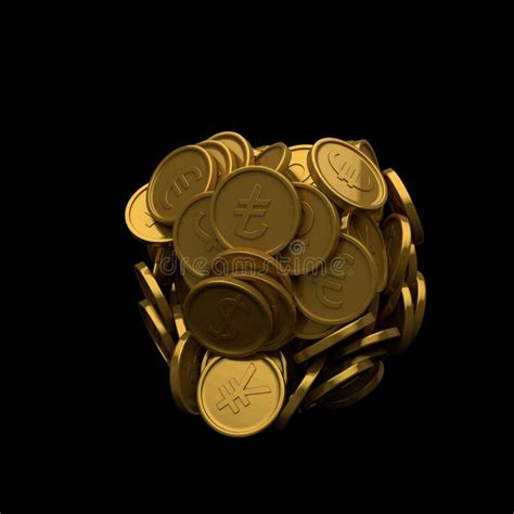 Gold Coins Stock Illustration Illustration Of White 51096058
