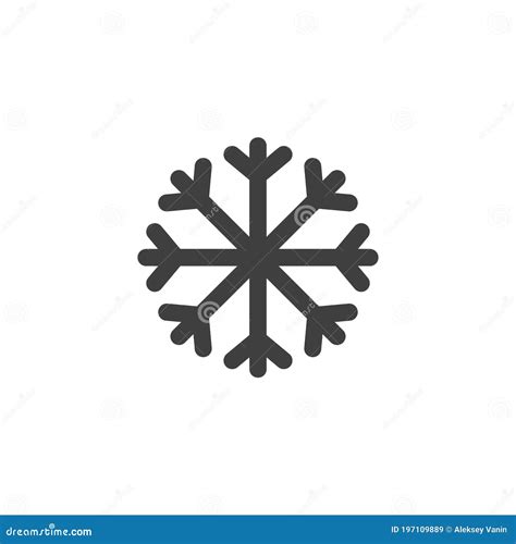 冬季雪花线图标 向量例证 插画 包括有 稀薄 冻结 圣诞节 简单 象素 雪花 图标 例证 197109889