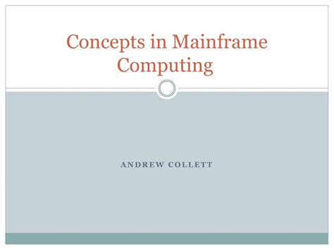 PPT Concepts In Mainframe Computing PowerPoint Presentation Free Download ID 4306674