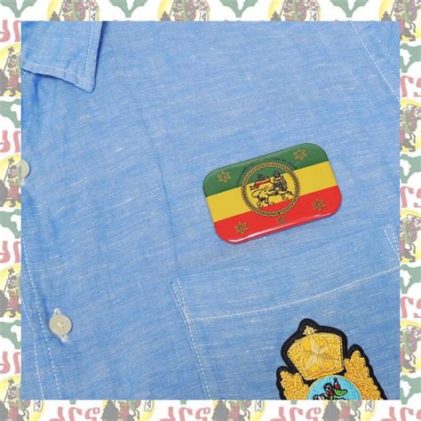 Metal Badge Drs Rasta Reggae Ethiopia Africa Lion Of Judah Etsy