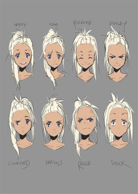 30 Trendy Drawing Anime Characters Facial Expressions