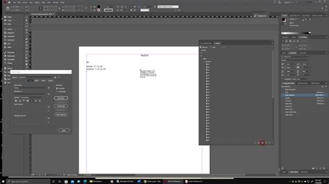 solved indesign cc 2020 index doesn t update after addi adobe