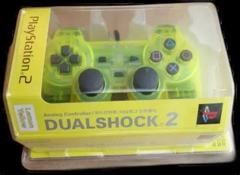 Sony Playstation 2 Clear Lemon Yellow Controller Consolevariations