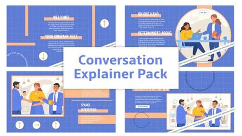 Conversation Animation Scene Elements Ft After Effects And Caucasian