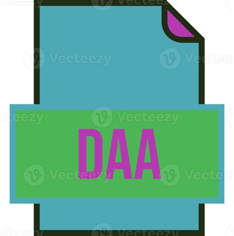 Daa File Icon Fill And Outline Crisp Corners 66499992 Png
