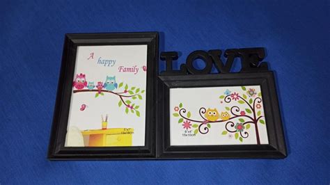 Фоторамка семейная черная пластиковая — цена 130 грн в каталоге Фоторамки Купить товары для дома