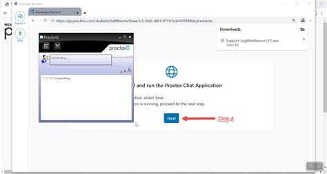 How To Download The Proctor Chat Application In Guardian Proctoru