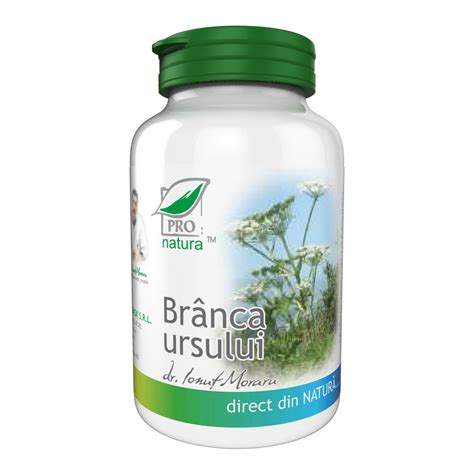 Branca Ursului 60 Capsule Pro Natura Comanda Pe Plantum Ro