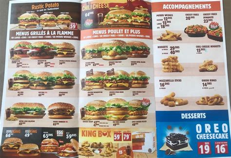 Burger King Menu With Prices Burger King Singapore Me