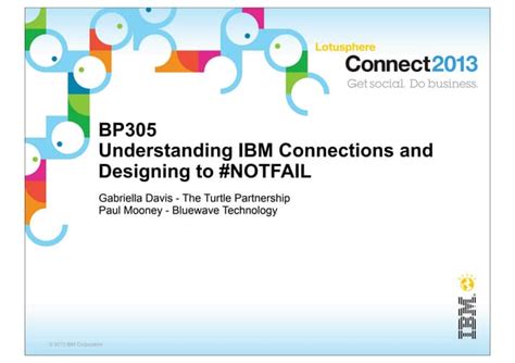 Ibm Connections Design To Notfail Pdf Databases Computer Software And Applications