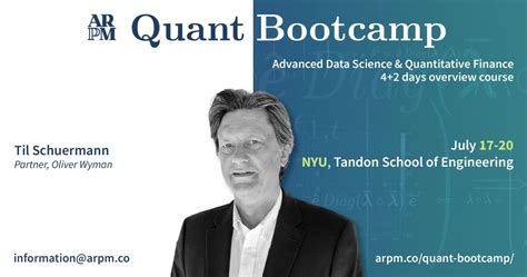 arpm advanced risk and portfolio management on linkedin quant bootcamp