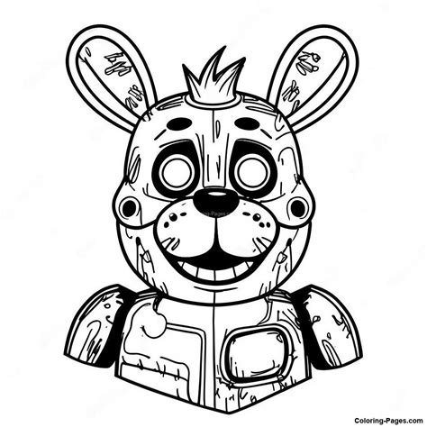 Springtrap Fnaf Character Coloring Page Coloring