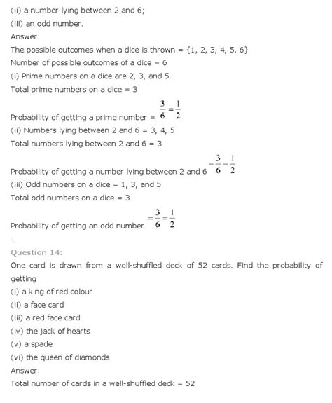 NCERT Solutions For Class 10th Maths Chapter 15 Probability