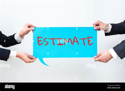 Conceptual Caption Estimate Business Overview Calculate Or Assess