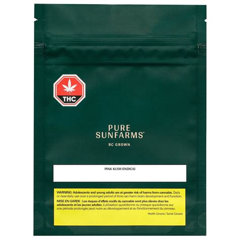 Buy Pure Sunfarms Pink Kush 28g Online Arcannabis