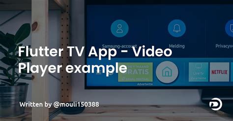 Flutter Tv App Video Player Example Devdojo