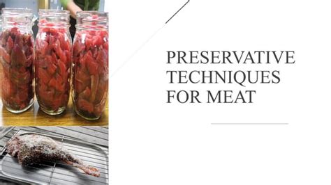 Meat Preservation Techniques Thermal Processing Advance Techniques