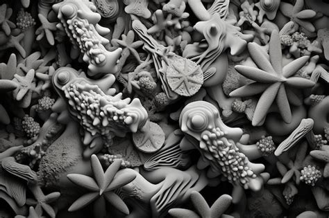 Nanostructures Under Electron Microscope Premium Ai Generated Image