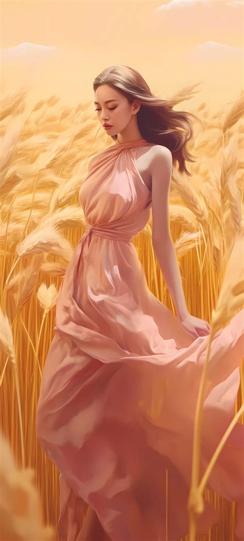 芒种，ai，人物，插画，手绘，节气