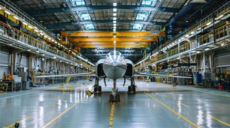Futuristic Airplane Being Built At Modern Aerospace Factory Secret