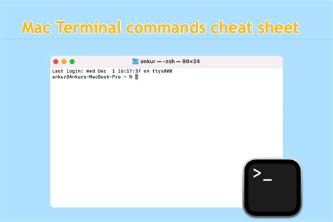 Hoja de comandos básicos de la Terminal de Mac para compartir y marcar