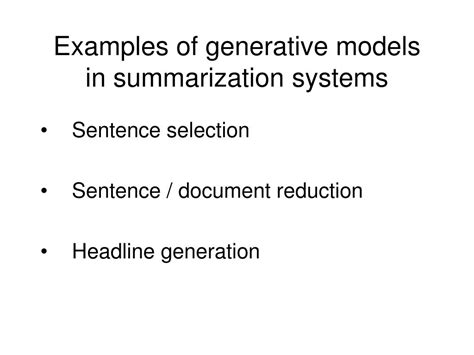 Ppt Automatic Summarization Powerpoint Presentation Free Download Id136692