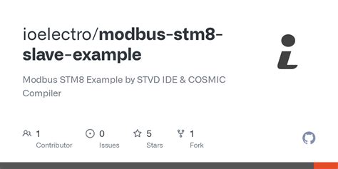 Github Ioelectromodbus Stm8 Slave Example Modbus Stm8 Example By