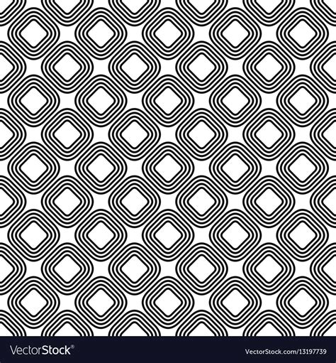 Seamless Diagonal Rounded Square Pattern Vector Image
