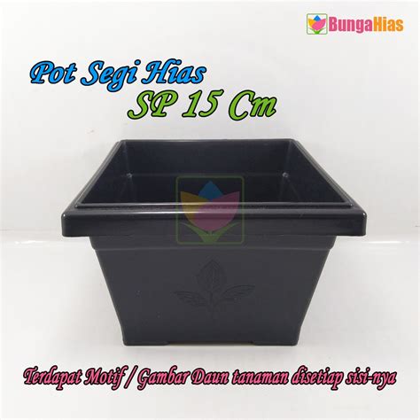 Pot Kotak 15 Cm Sp Segi Tanaman Hias Dan Bunga Shopee Indonesia