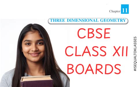 Isequaltoklasses Navneet Pyq Boards Imp Formulas 3d Geometry Class 12 Chapter 11 Maths