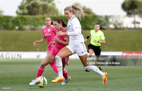 Caroline Moller Player Of Real Madrid In Action At Estadio Alfredo Di