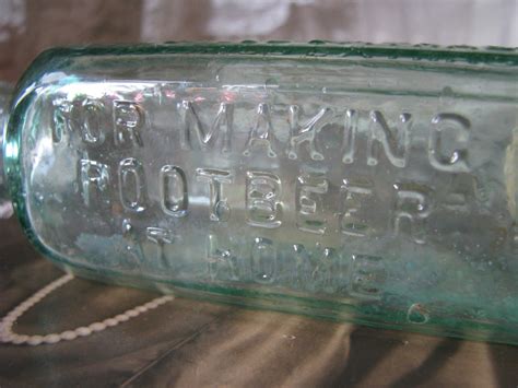 Antique Extract Bottle Hires Household Extract Root Beer Etsy