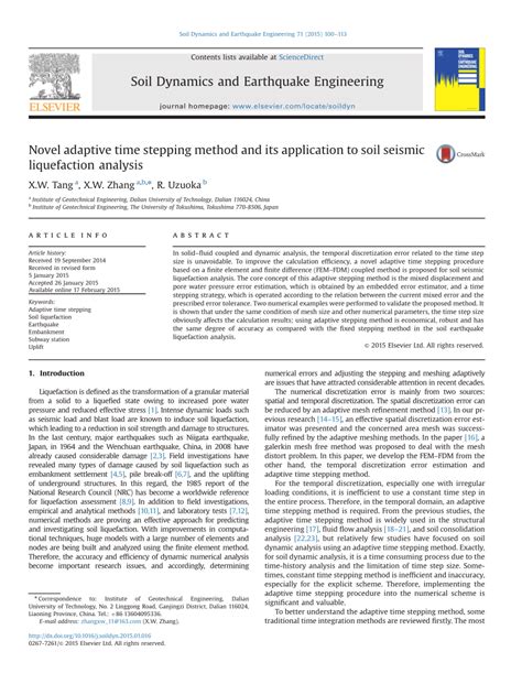 Pdf Numerical Simulation On Seismic Response Of Embankment On