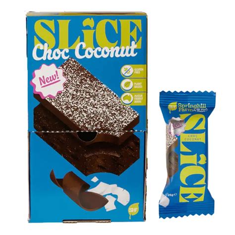 Springhill Farm Coconut And Dark Choc Slice I 200 Lepack
