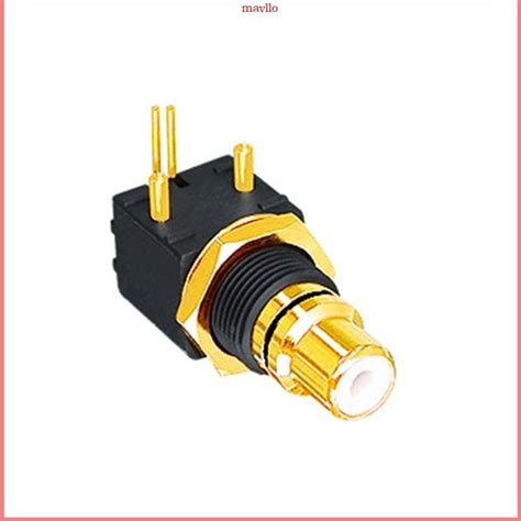 Mavlo 90 องศา Rca หญิงซ็อกเก็ตพิมพ์แผงวงจรแผงติดตั้ง Bnc Mother ที่นั่ง