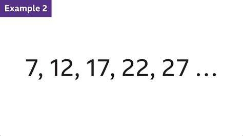 Finding The 𝒏th Term Of An Arithmetic Sequence Ks3 Maths Bbc