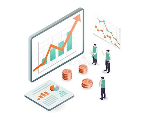 Data Analysis Of Business Development And Earnings Stock Vector Illustration Of Plan