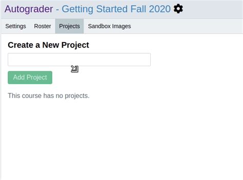 Creating Your First Project Autograder Io UI Docs Documentation
