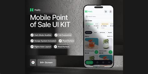 Posify Mobile Point Of Sale UI KIT Figma