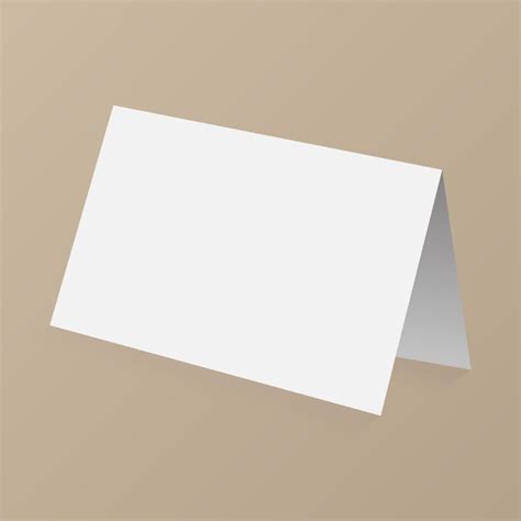 3d 흰색 빈 접힌 종이 인사말 카드 템플릿 모형의 유사 프리미엄 벡터