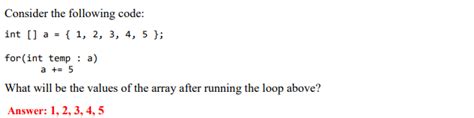 Ap Computer Science Question Can Someone Explain To Me Why The Elements In The Array Did Not