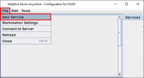 Creating An Oasis Database Service Ingen Software