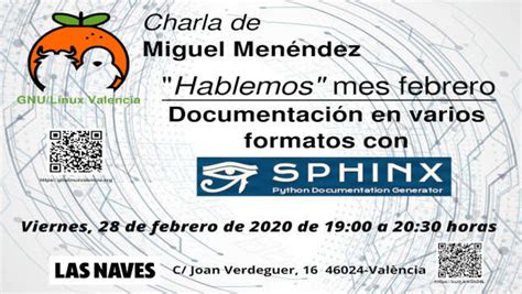 Documentación En Varios Formatos Con Sphinx Charla Hablemos De Gnu Linux Valencia Kde Blog