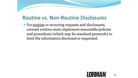 Routine Vs Non Routine Disclosures Hipaa For Front Desk Teams — Video Lorman Education Services