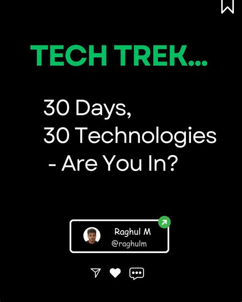 Raghul M On Linkedin Innovationjourney 30daysoftech