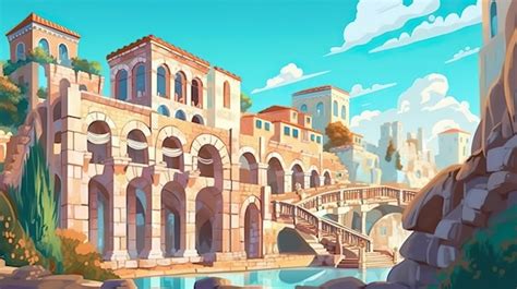 Premium Photo Abstract Background Roman Architecture An Artistic