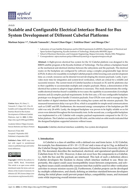 Pdf Scalable And Configurable Electrical Interface Board For Bus